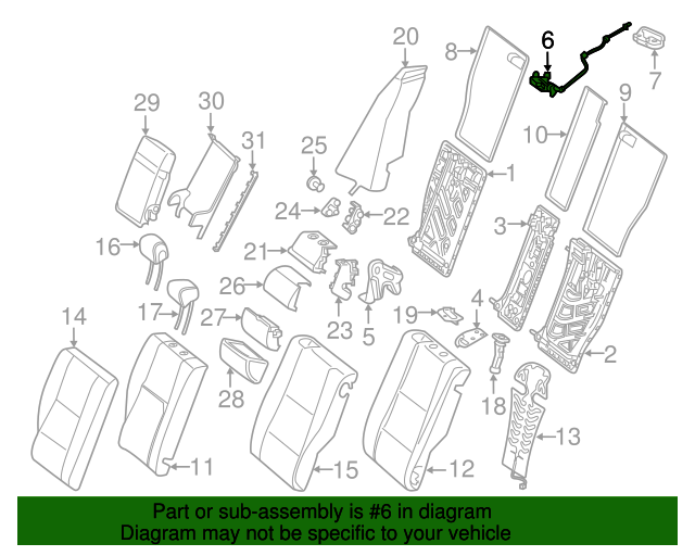 2017-2023 Mercedes-Benz Folding Seat Latch 213-920-61-02-64 ...