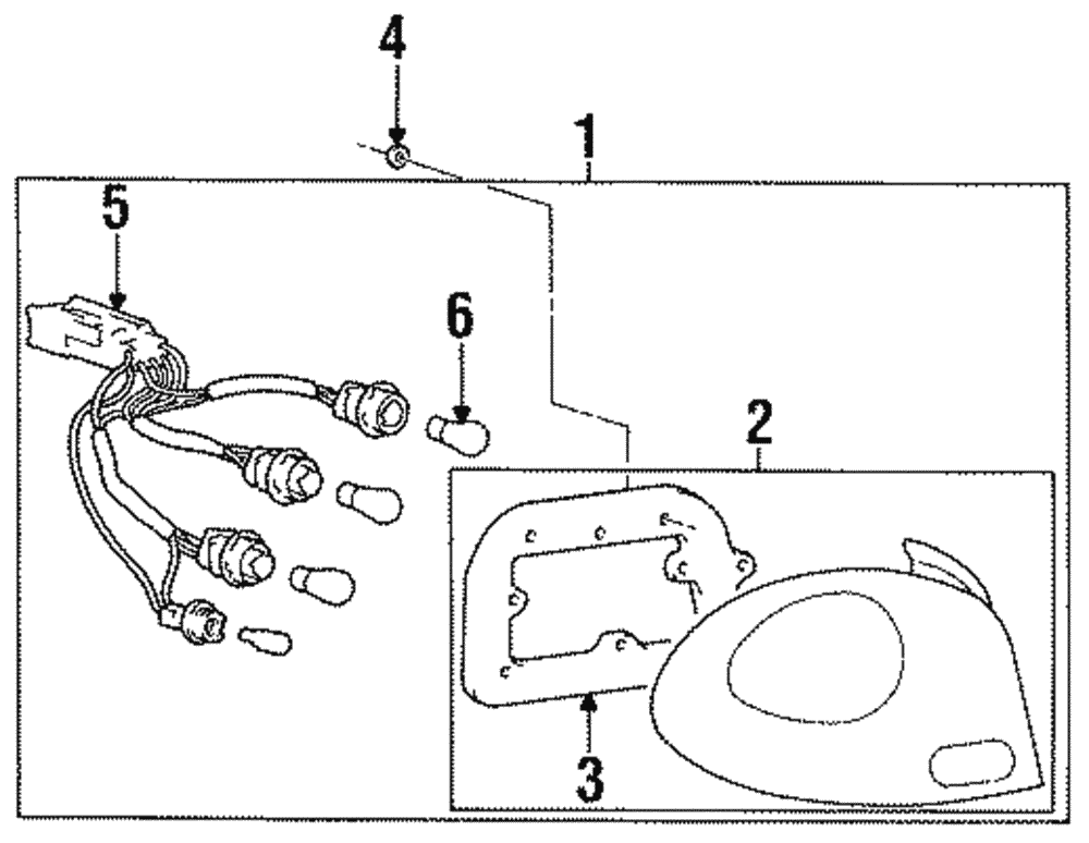 1998-1999 Hyundai Accent Lens & Housing 92421-22500 | Hyundai Wholesale ...