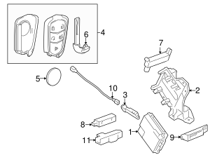 22894661 - Door Lock and Ignition Key 2014-2023 Cadillac | Gateway ...