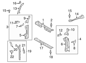 2018-2020 Toyota C-HR Upper Support 53214-10080 | Toyota Parts Center