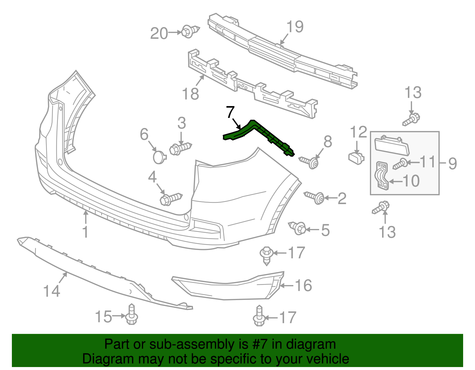 71593-T1W-A01 - Retainer 2015-2016 Honda CR-V | Honda Parts Online