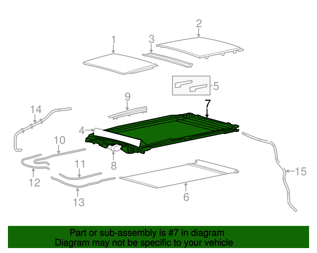 2015-2020 Jeep Grand Cherokee Sunroof Frame 68236781AA | TascaParts.com