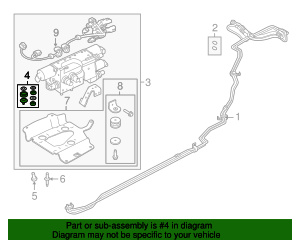 RVW100010 - Air Suspension Compressor Hardware Kit 2006-2022 Land Rover ...