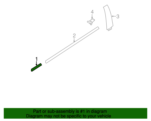 51337221311 - 2012-2019 BMW Belt Molding (51-33-7-221-311) | BMW of ...