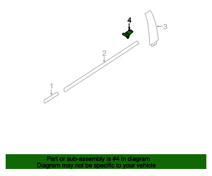 Genuine BMW 51-35-7-453-313 | Pillar Trim Retainer | FREE Shipping on ...