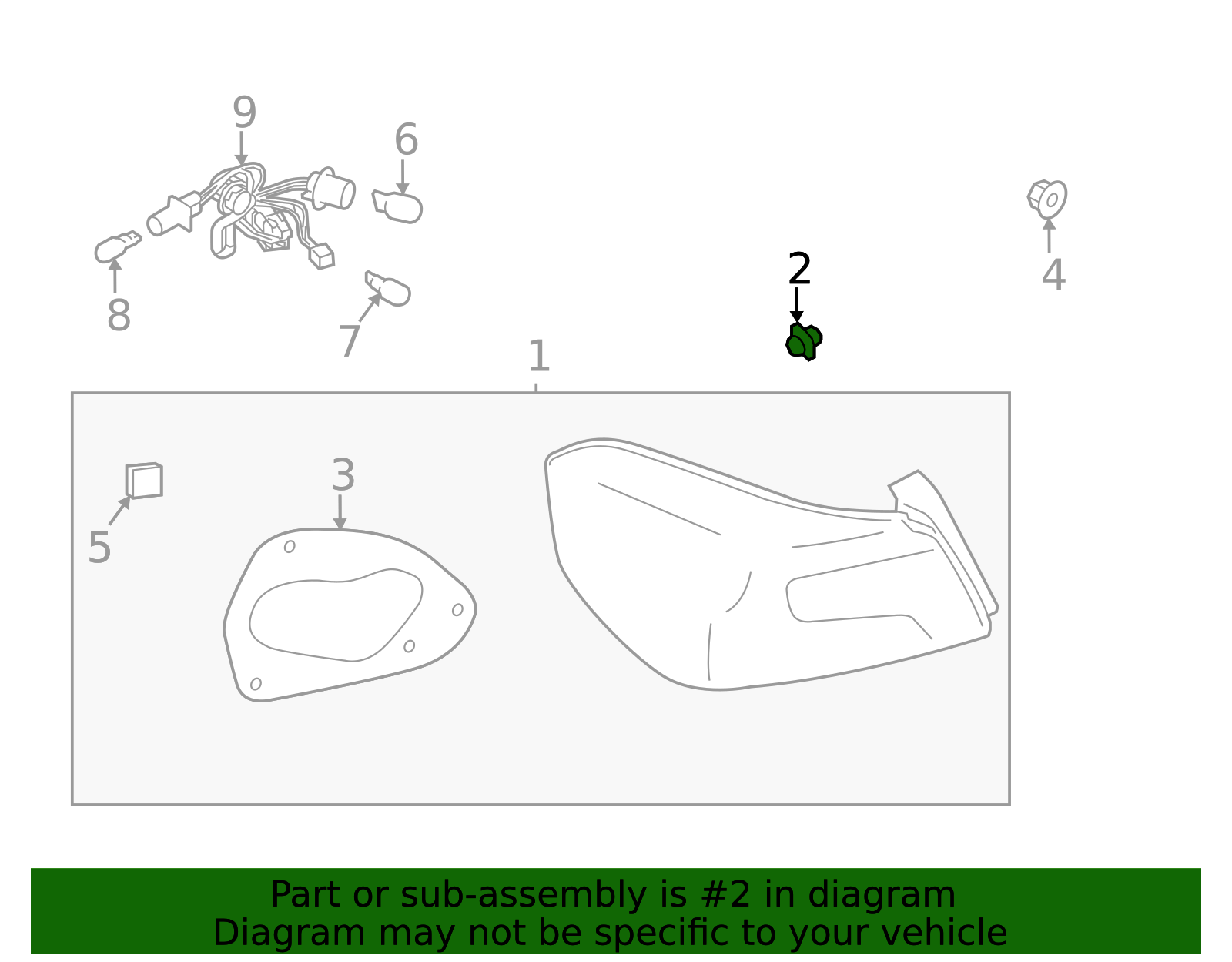 2009-2021 Subaru Tail Lamp Clip 909150032 | Subaru Parts Store