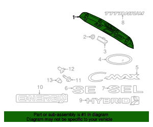 2013-2018 Ford C-Max Release Handle AM5Z-5843400-AAPTM | OEM Parts Online