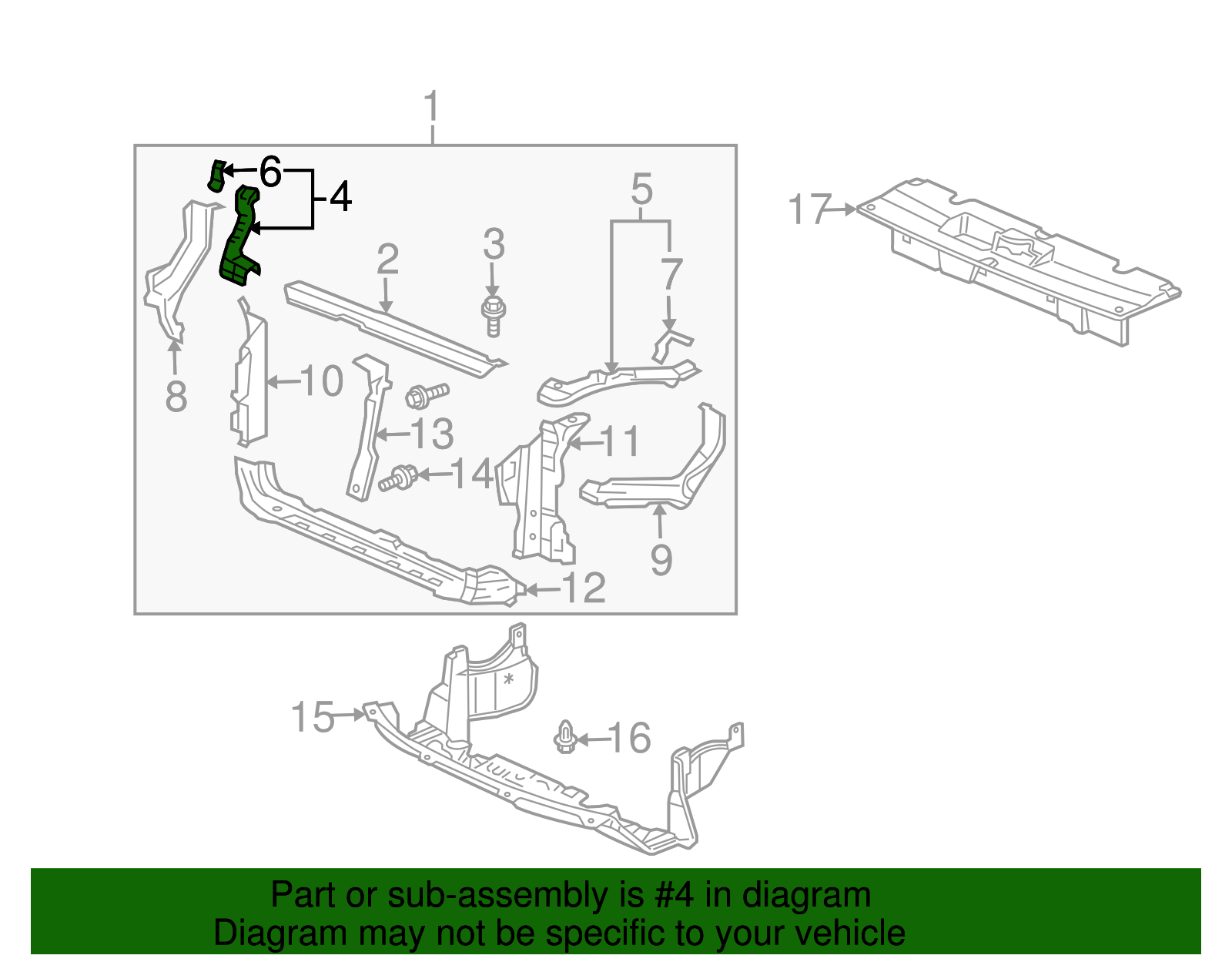 04601-SCV-A00ZZ - Extension 2003-2008 Honda Element | Honda Parts Online