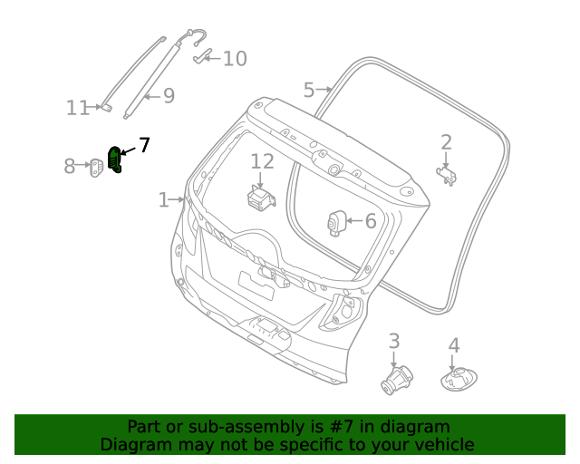 81739-A9100 - Liftgate Bump Stop 2020-2024 Hyundai | AutoNation Parts