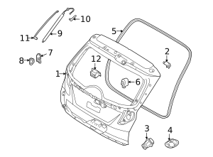 2022-2024 Hyundai Tucson Lift Gate 72800-N9030 | OEM Parts Online