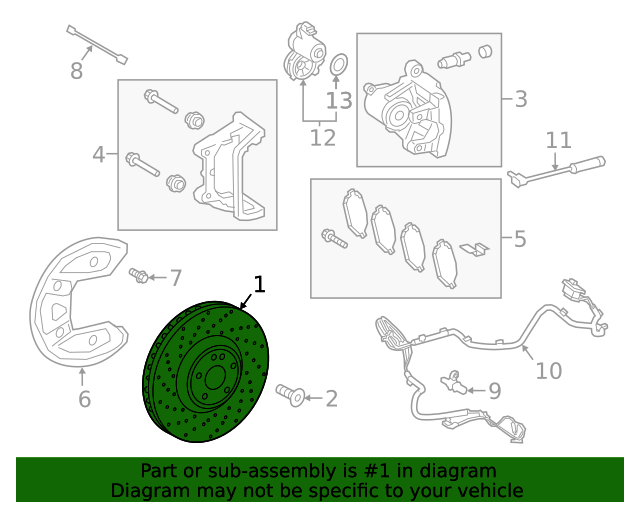 463-423-00-00 - Rotor 2019-2023 Mercedes-Benz G 63 AMG® | Mercedes-Benz ...