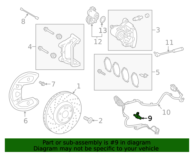 463-905-70-00 - ABS Sensor 2019-2023 Mercedes-Benz | Mercedes-Benz USA ...