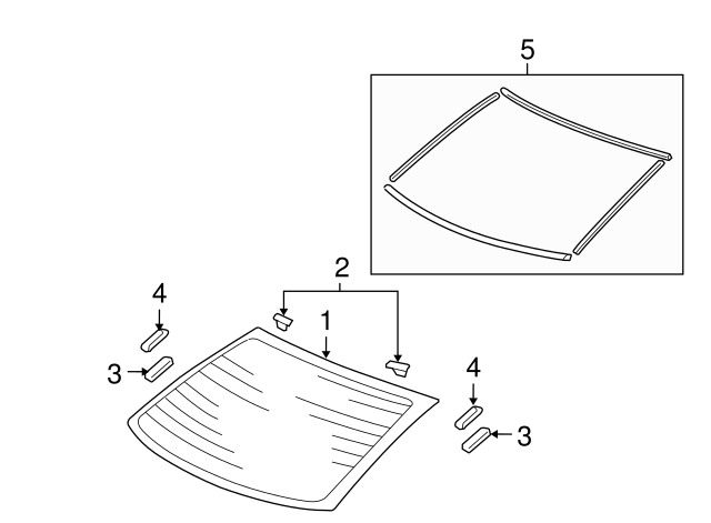 91568-SFA-003 - Fastener A Front Windshield - 2006-2011 Honda Civic ...