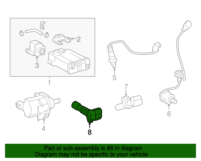 90919-05098 - Crankshaft Position Sensor For 2014-2021 Lexus | Lexus OE ...