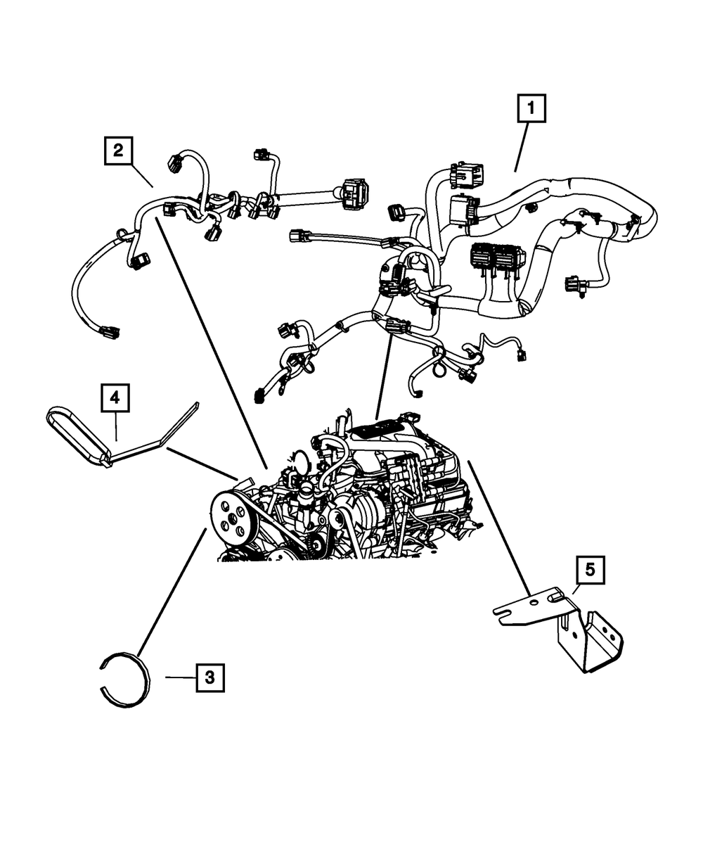 2009-2010 Jeep Wrangler Injector Wiring 5148113AB | Jeep Chrysler Dodge ...
