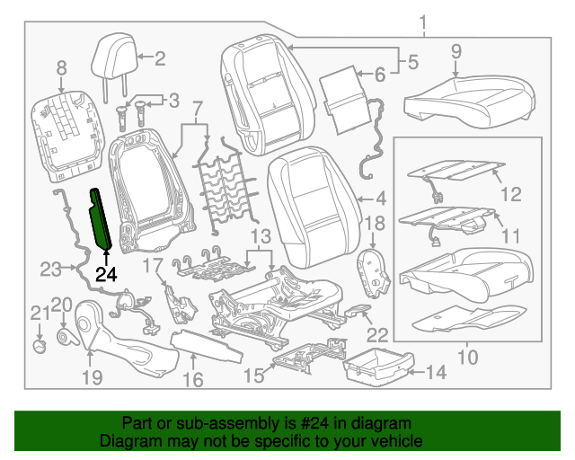 2015-2018 Chevrolet Trax Front Seat Outboard Airbag 95327395 ...