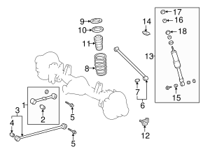 1998-2007 Toyota Land Cruiser Lateral Rod 48740-60080 | OEM Parts Online