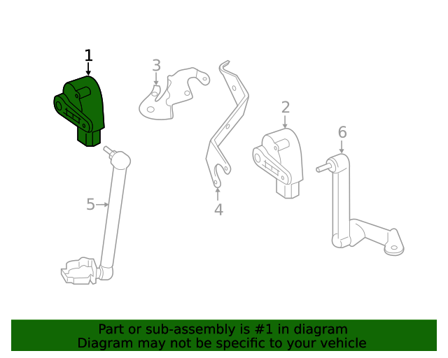 37146895466 - 2020-2023 BMW Headlight Level Sensor (37-14-6-895-466 ...