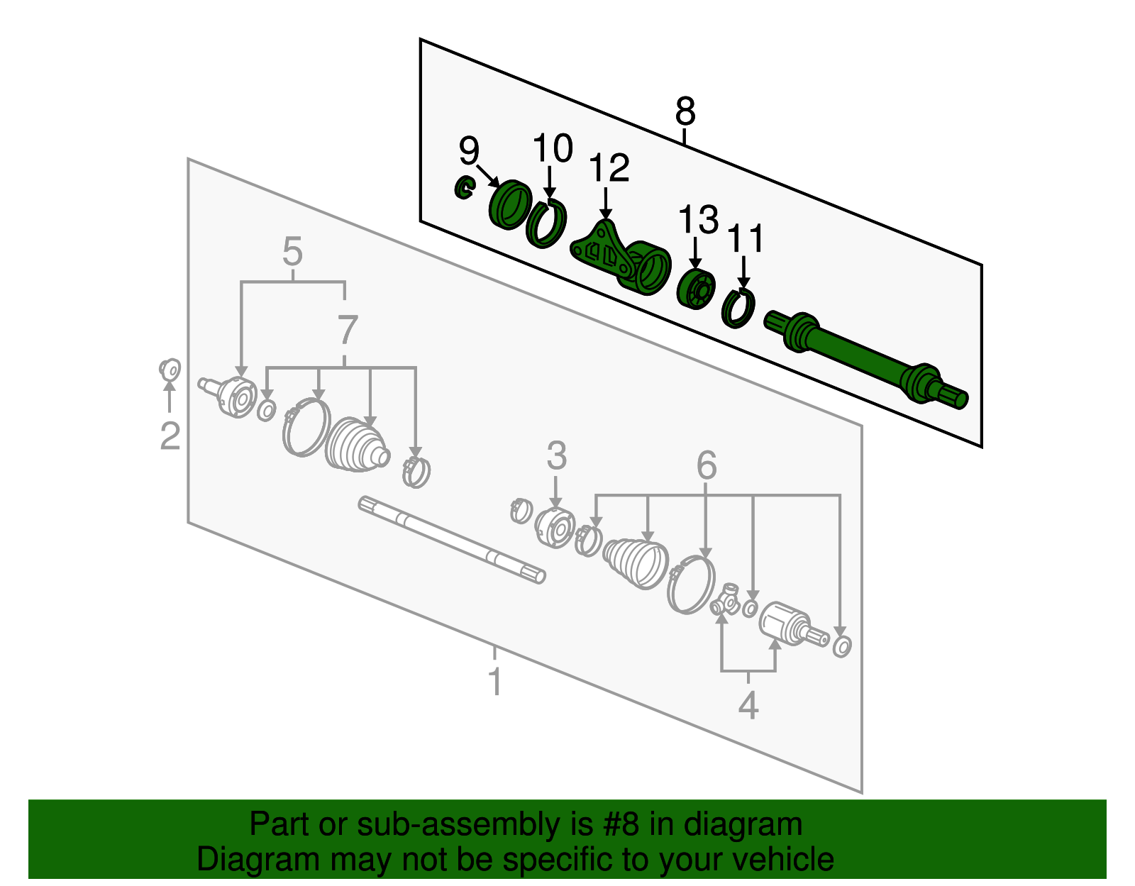 44500-SLN-L00 - Intermediate Shaft 2007-2008 Honda Fit | Honda Parts Online