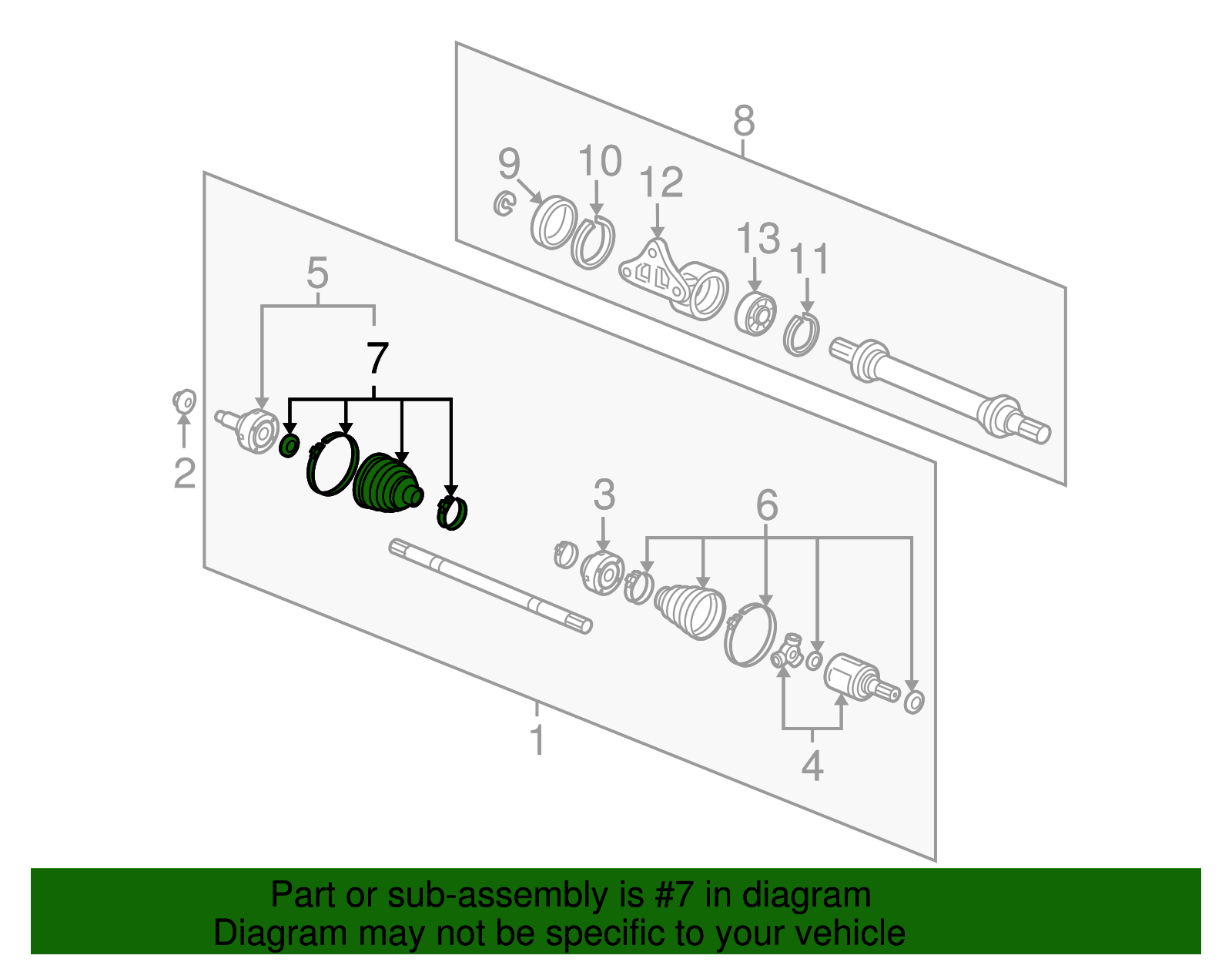 14310-59B-004 - Cv Joint Boot Kit | Genuine Honda Parts