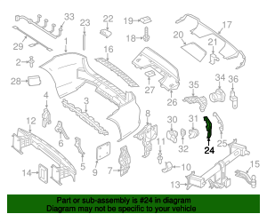 166-885-01-53 - Bumper Cover Spacer Panel 2012-2015 Mercedes-Benz ML 63 ...