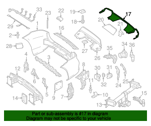 166-885-56-25 - Bumper Trim 2012-2015 Mercedes-Benz ML 63 AMG ...