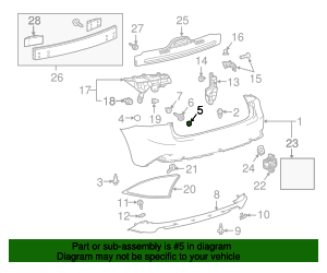 52162-53910 - Bumper Cover Plate - 2014-2020 Lexus | My L Parts