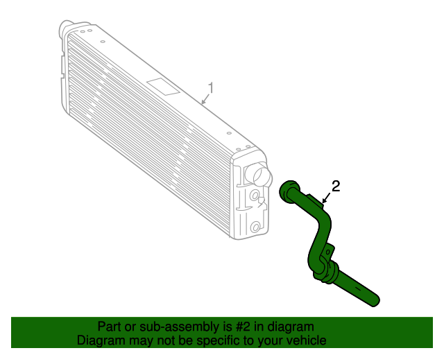 2013-2018 Mercedes-Benz G 63 AMG® Radiator Coolant Hose 463-501-86-84 ...
