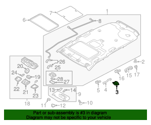 7200B482YA - Headliner Cover 2014-2022 Mitsubishi | Mitsubishi Direct Parts