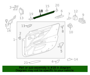2019-2024 Lexus Belt Weather-Strip 68171-06290 | OEM Parts Online