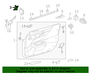 67635-33060 - Door Interior Trim Panel Bracket 2019-2024 Lexus ...