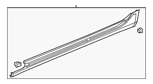 2018-2020 Cadillac CT6 Molding 84038053 | GMPartsDirect.com