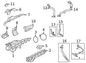 2019-2023 Land Rover Turbocharger Coolant Line LR124541 ...