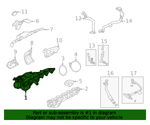 2019-2025 Land Rover Exhaust Manifold LR180430 | OEM Parts Online