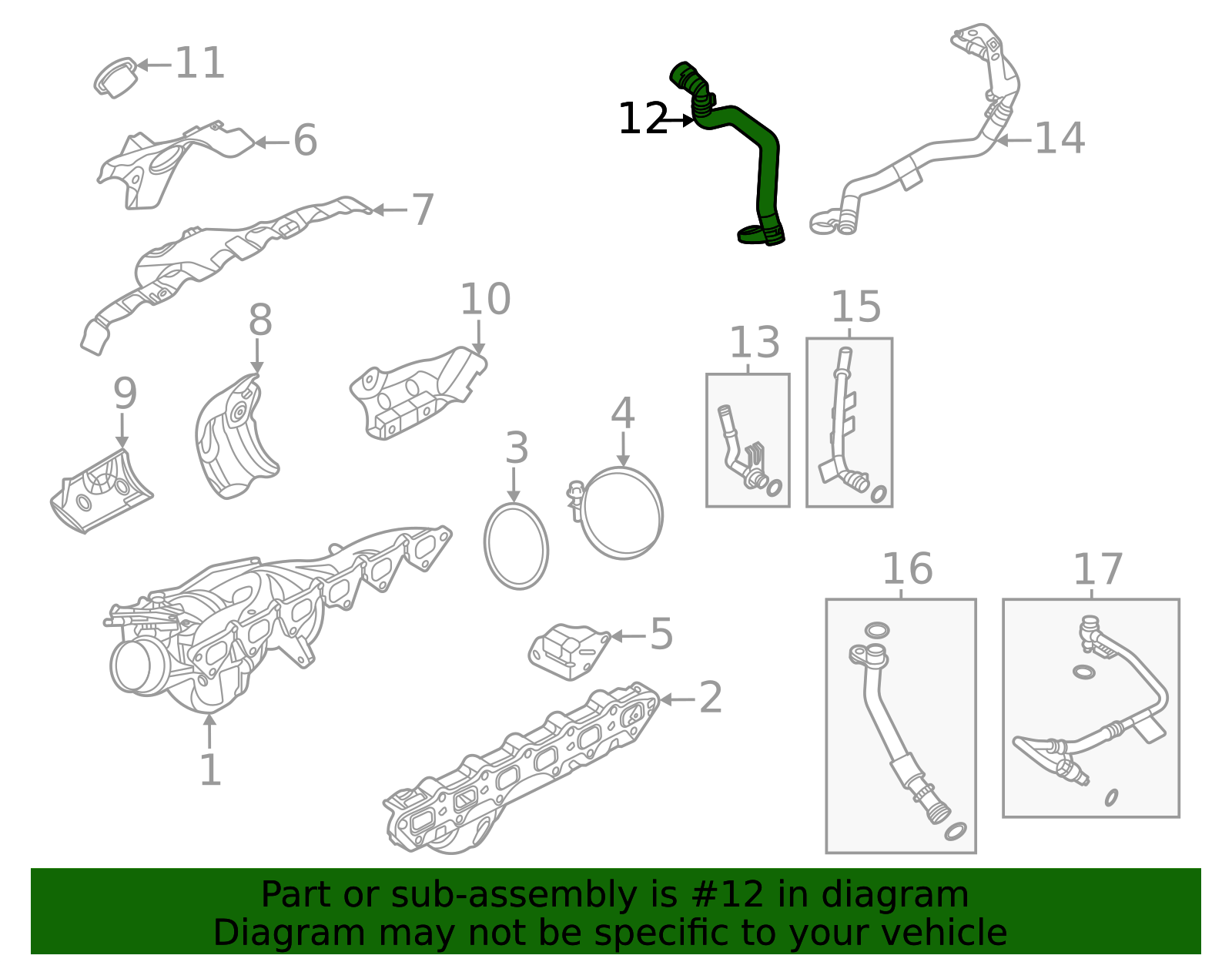 2019-2023 Land Rover Water Inlet Tube LR135656 | OEM Parts Online