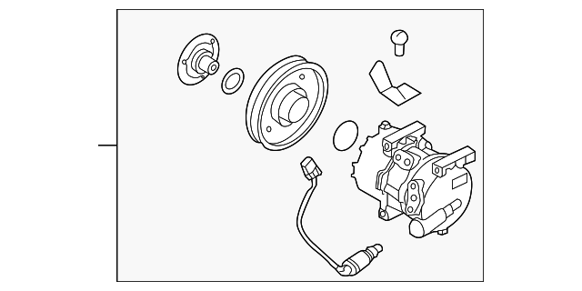 97701-1R100DR - Compressor Assembly 2012-2015 Kia Rio | Kia.Parts Store