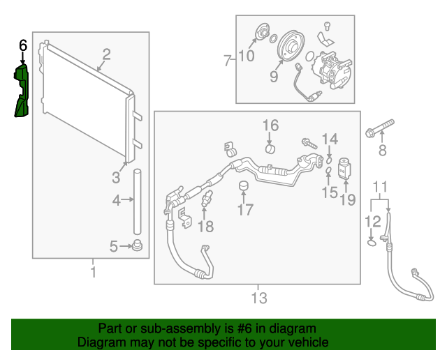 29134-1W500 - Air Guide 2014-2017 Kia Rio | Kia.Parts Store