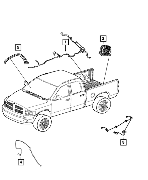 Wiring-Body and Accessories for 2014 Ram 2500 | Wholesale MOPAR