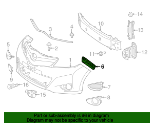 2012-2014 Toyota Yaris Side Support 52536-52081 | OEM Parts Online
