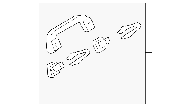 83240-SNA-A01ZB - Grab Rail Assembly *YR327L* (Pearl Ivory) - 2006-2012 ...
