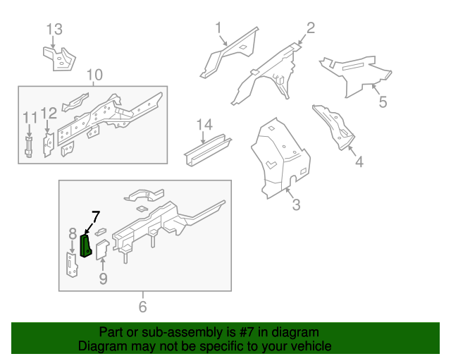 2014-2020 Infiniti Inner Rail Connector 751A6-4GA0A | Infiniti Parts Online