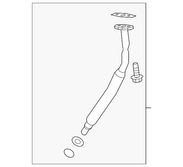 2011-2012 Buick Regal Turbocharger Oil Return Hose 12626643 ...