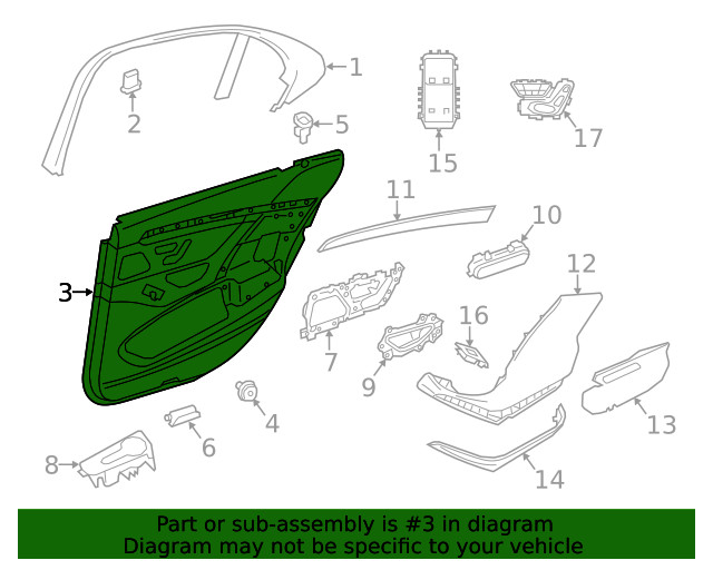 2014-2020 Mercedes-Benz Door Trim Panel 222-730-28-02-64-1B55 | MB OEM ...
