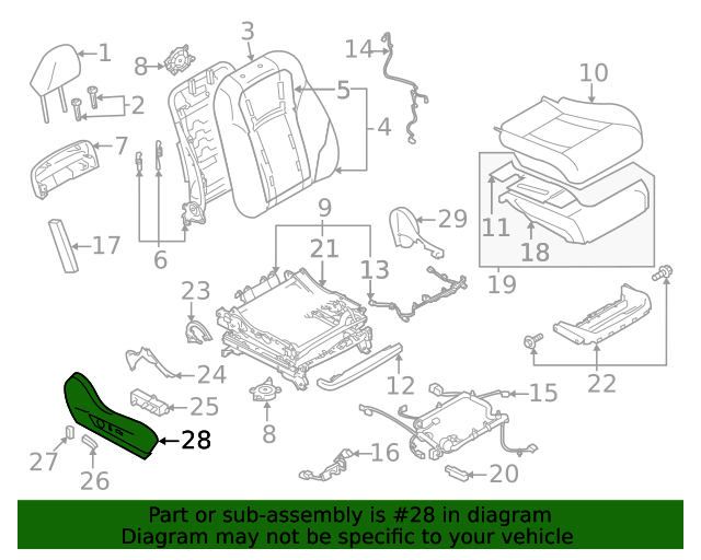 64115AN16B - Outer Finish Panel 2020-2024 Subaru | Subaru Direct Wholesale
