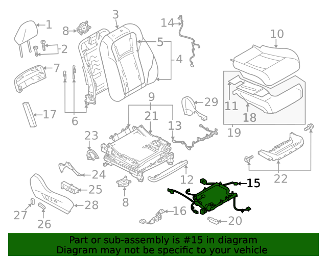 64126AN06A - Harness - 2020 Subaru | World OEM Parts Subaru