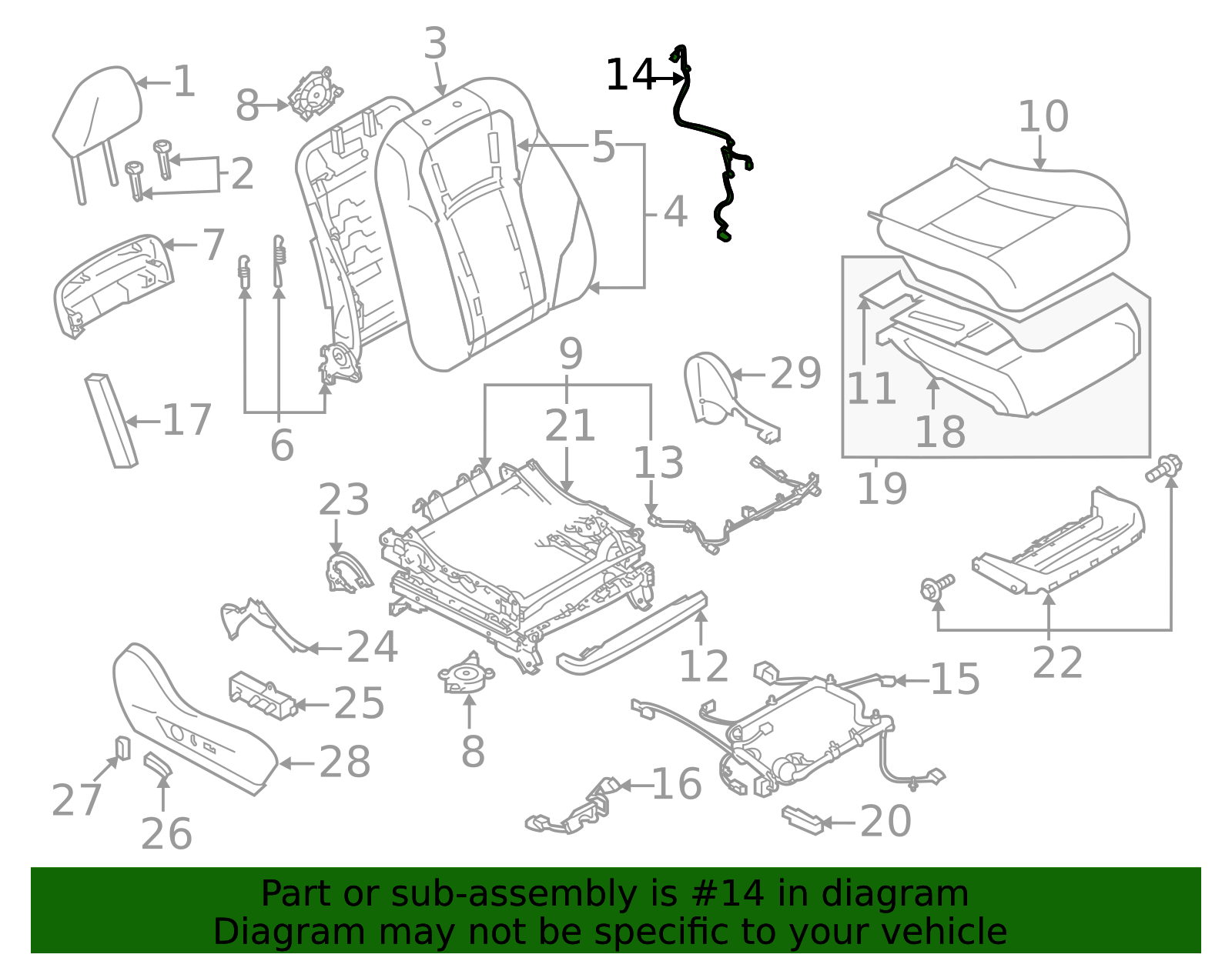64126FL00A - Harness 2019-2025 Subaru | AutoNation Parts