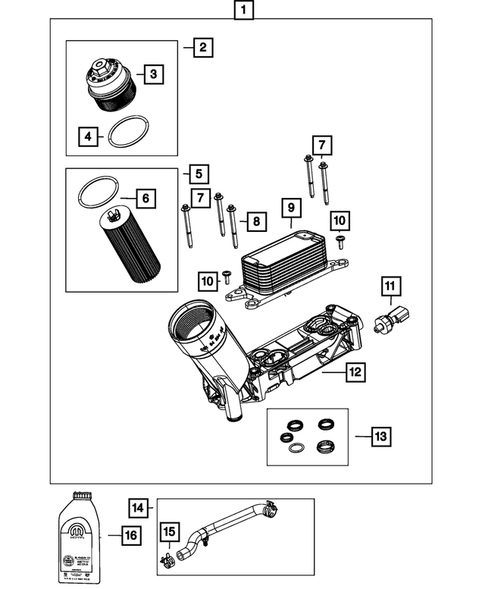 Engine Oiling, Oil Pan and Indicator (Dipstick) for 2019 Jeep Wrangler ...