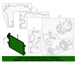 2019-2021 Mazda Condenser Assembly BDTS-61-480B | TascaParts.com