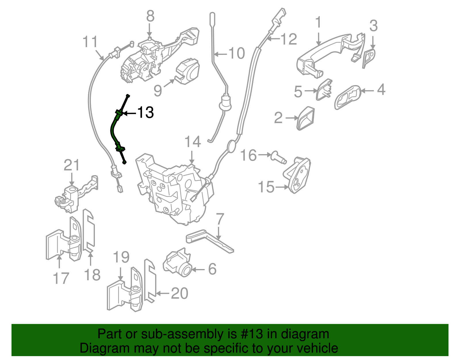 2007-2016 Volvo Cable 31349499 | TascaParts.com