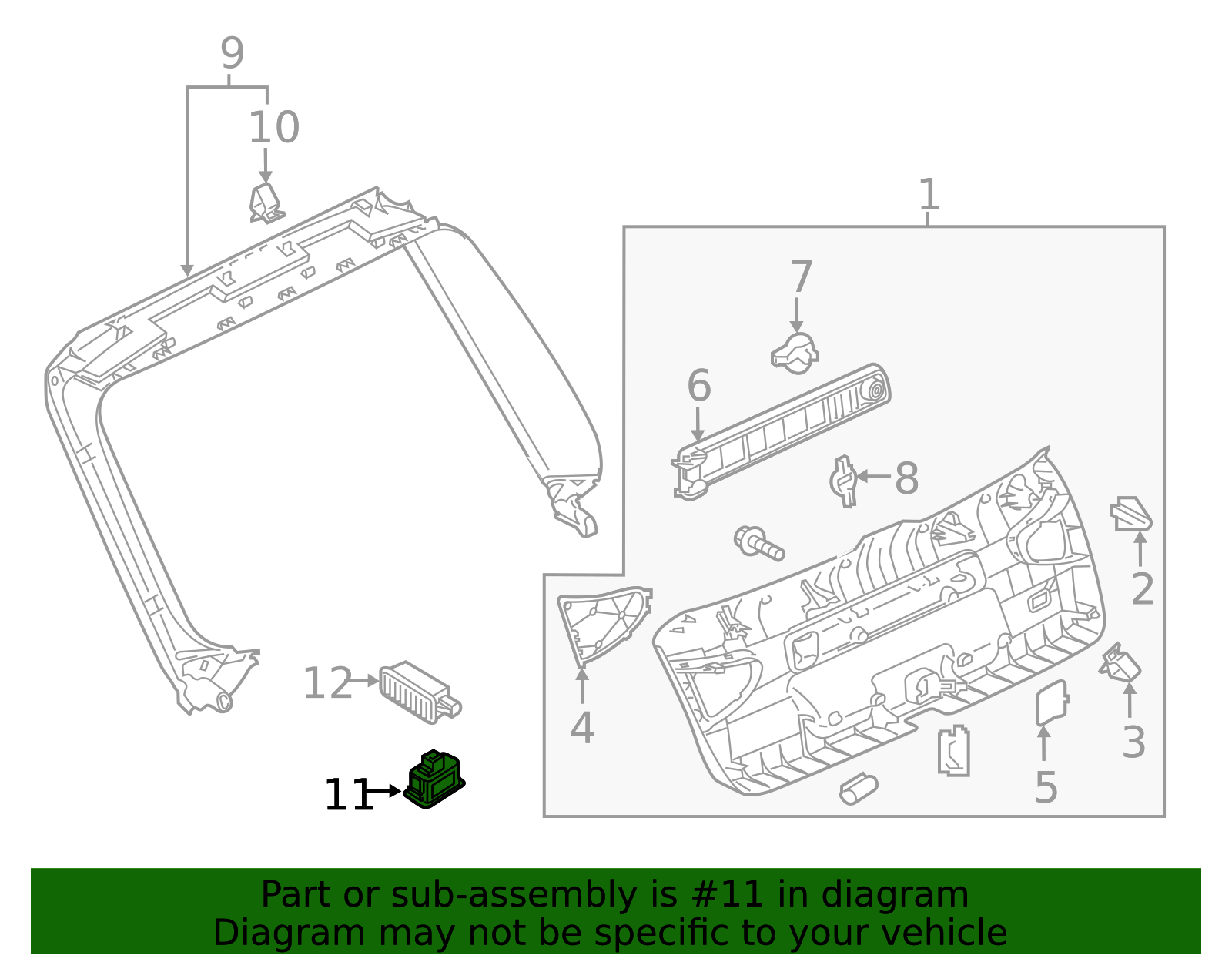 2017-2025 Audi Switch 4G0-959-831-D-5PR | Audi USA Parts
